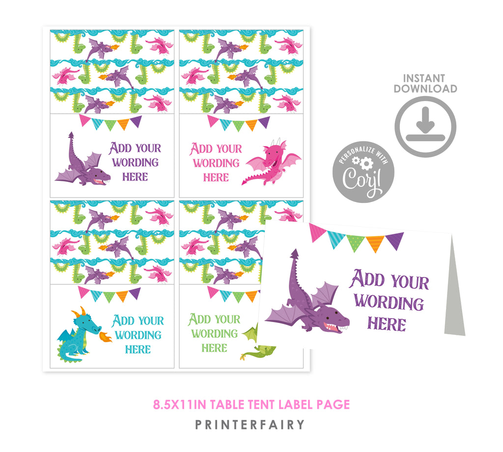 Dragon Food Tents | PrinterFairy