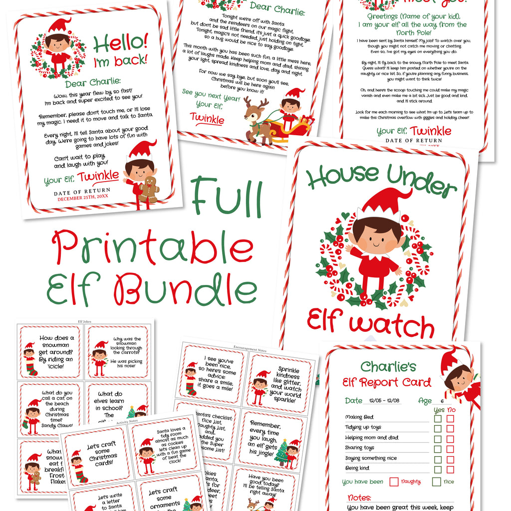 Christmas Elf Full Bundle – PrinterFairy