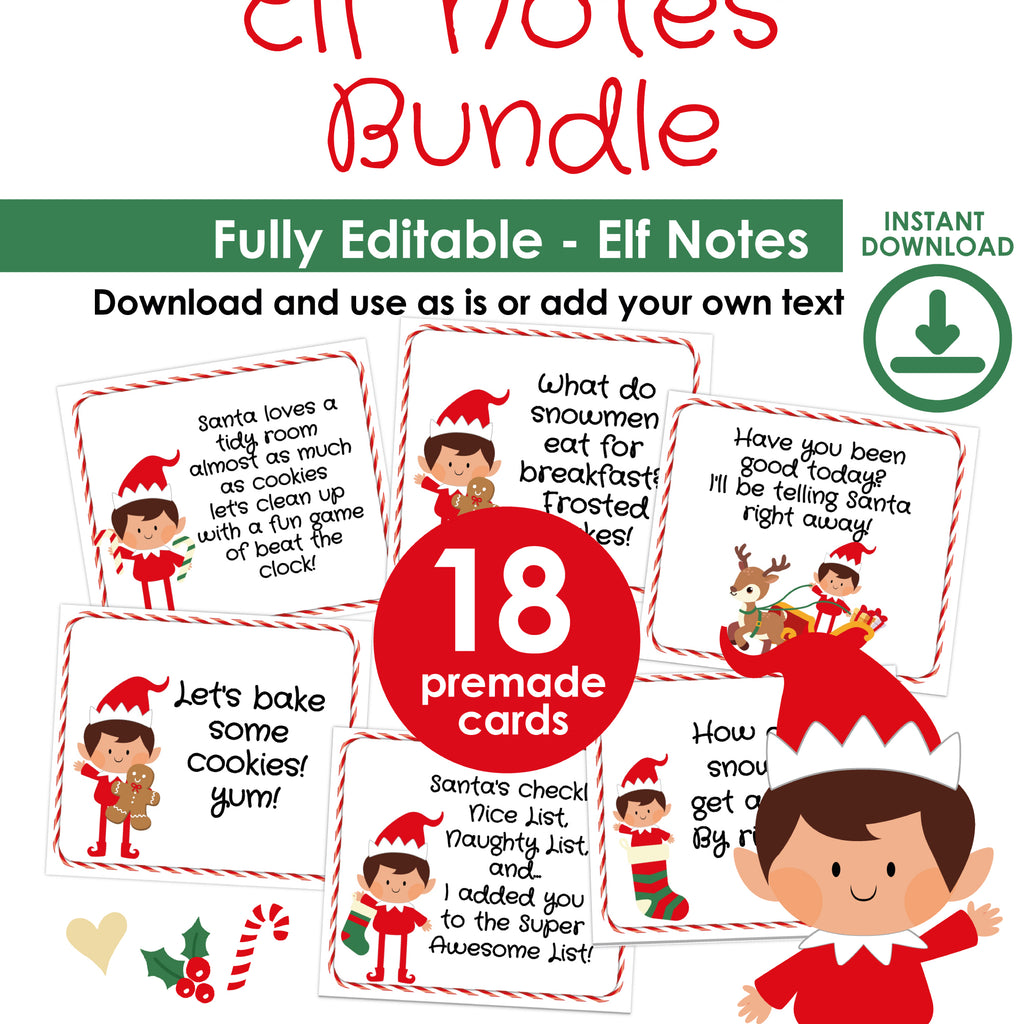 Christmas Elf Notes – PrinterFairy
