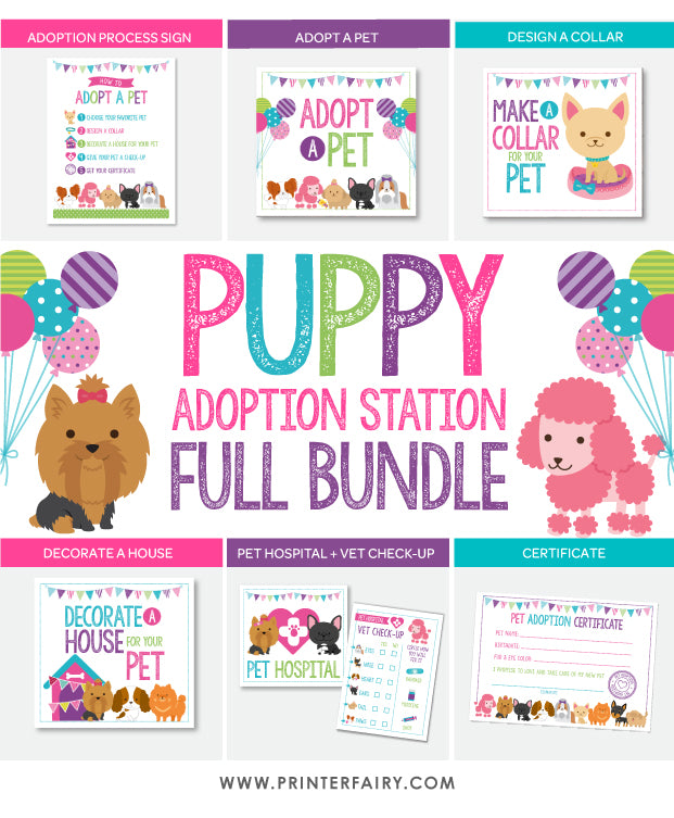 Puppy Adoption Full Pack | PrinterFairy