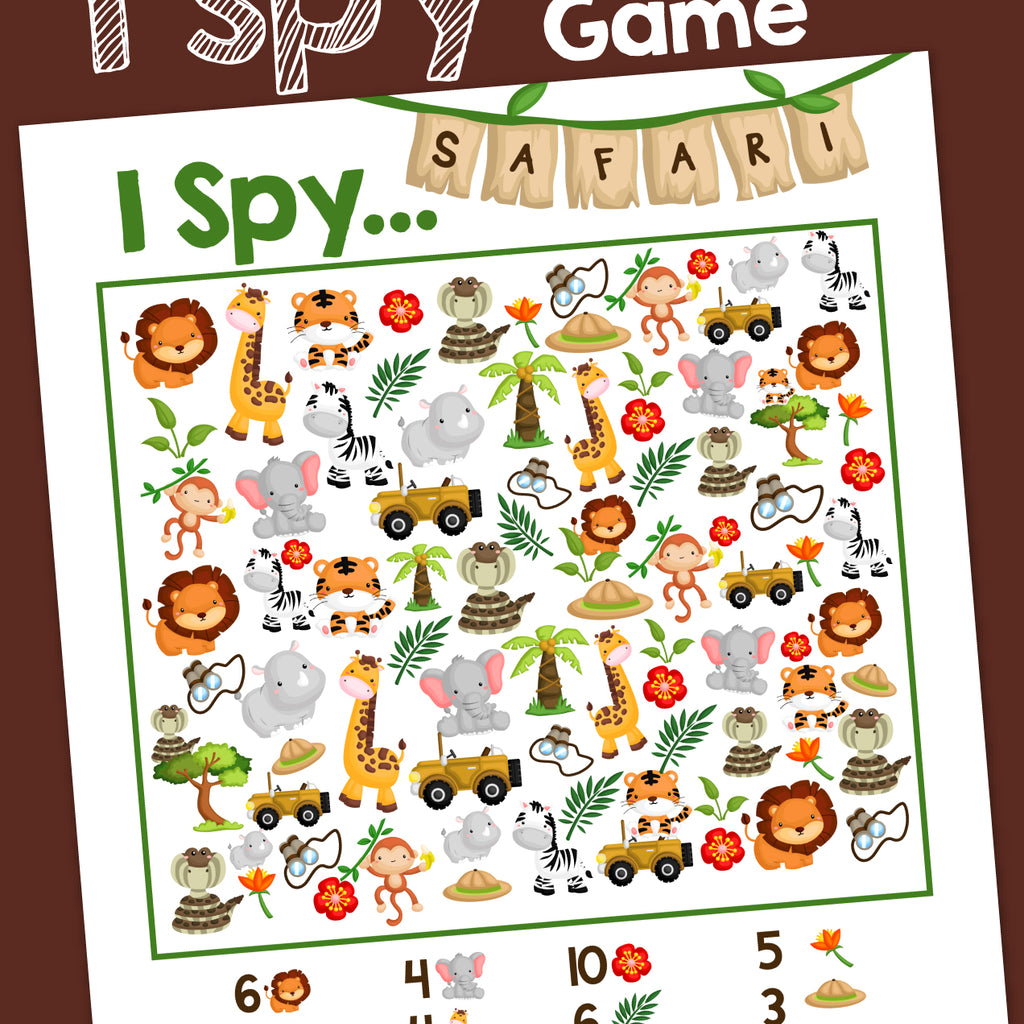 I Spy Safari – PrinterFairy