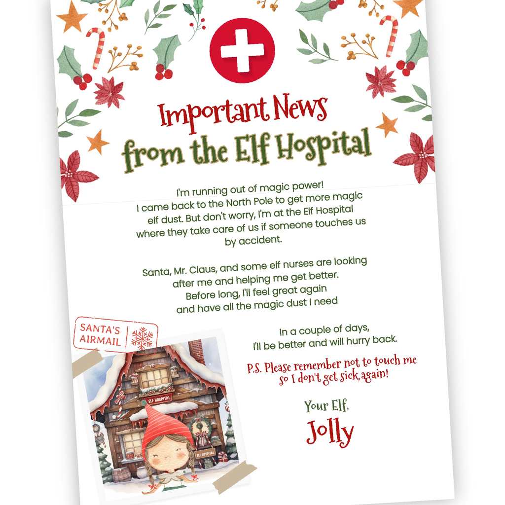 Important News Letter from the Elf Hospital – PrinterFairy