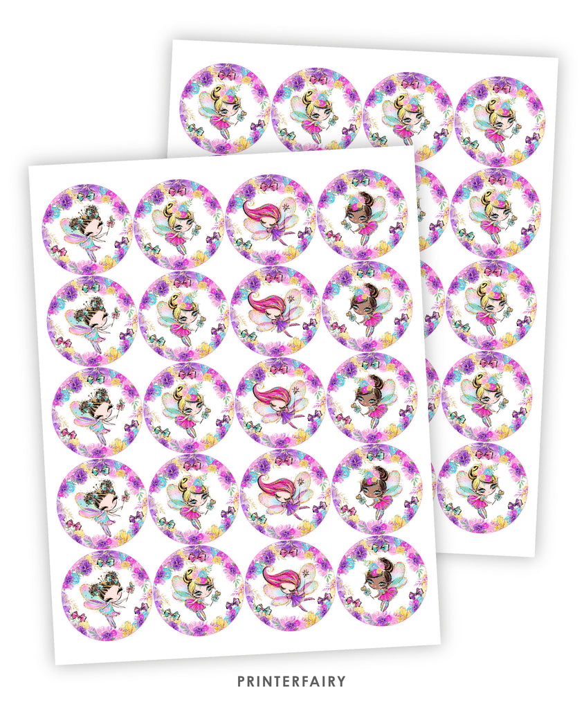 Fairy Party Cupcake Toppers | PrinterFairy