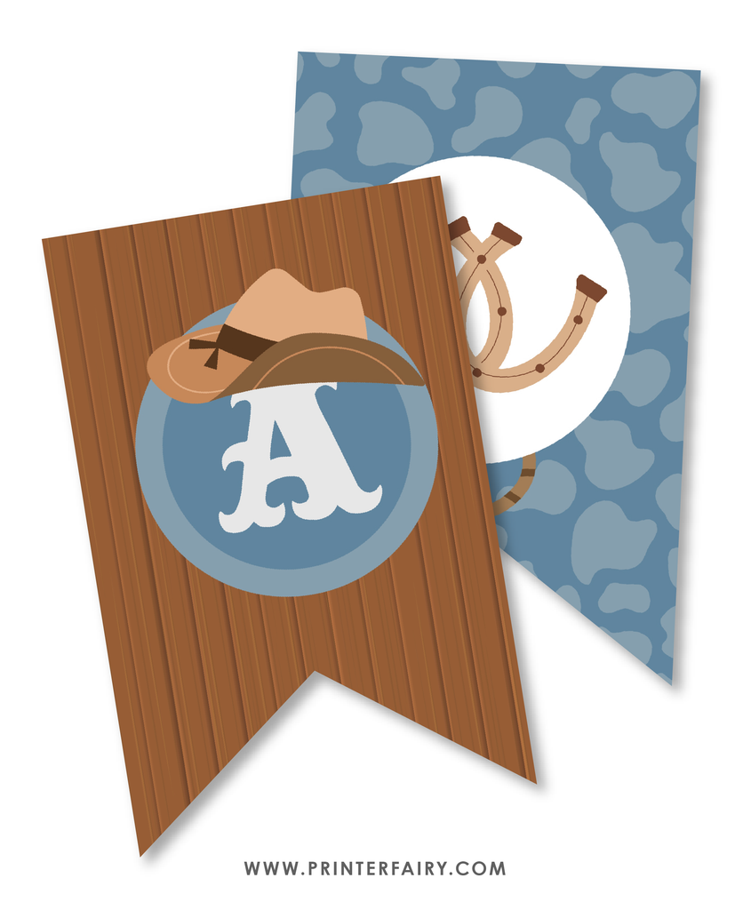Rodeo Birthday Party Banner | PrinterFairy