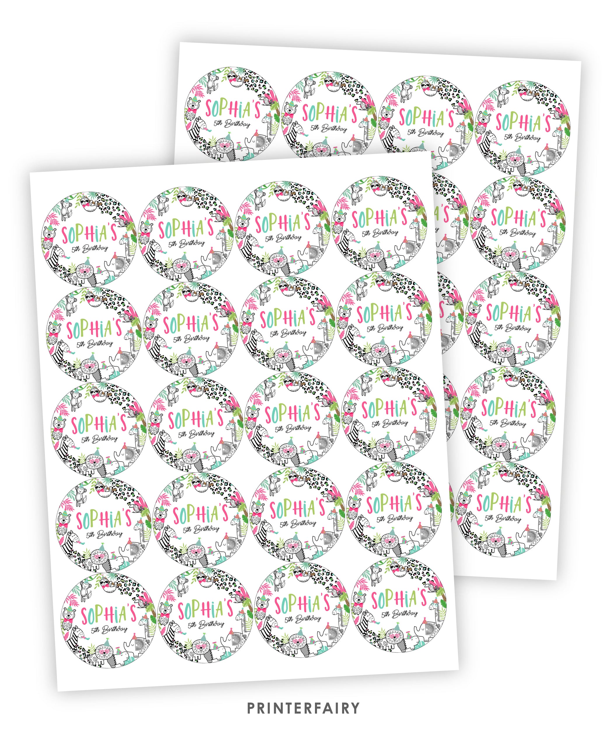 Wild One Cupcake Toppers PrinterFairy Wild One Cupcake Toppers PrinterFairy