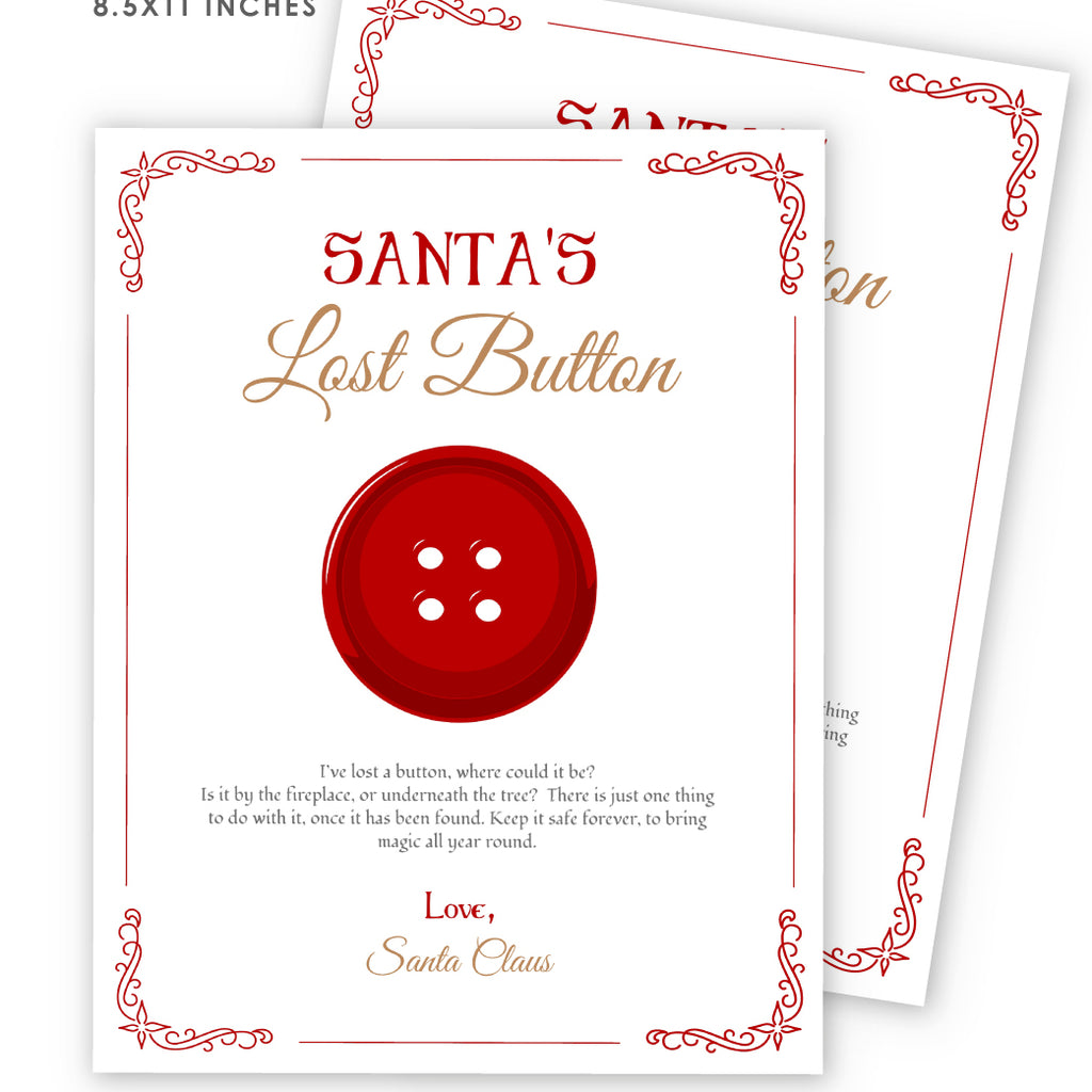 Santa Claus Button Game Sign – PrinterFairy