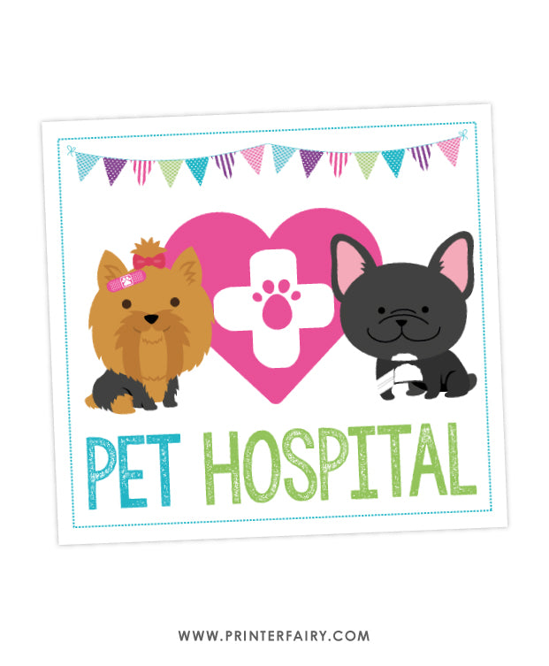 Puppy Pet Hospital Pack | PrinterFairy