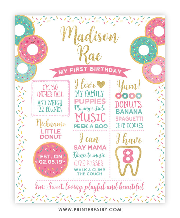 Donut Theme Party | PrinterFairy