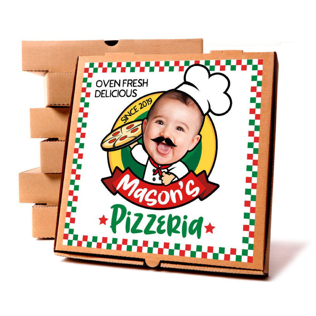Pizza Box Label with Photo – PrinterFairy